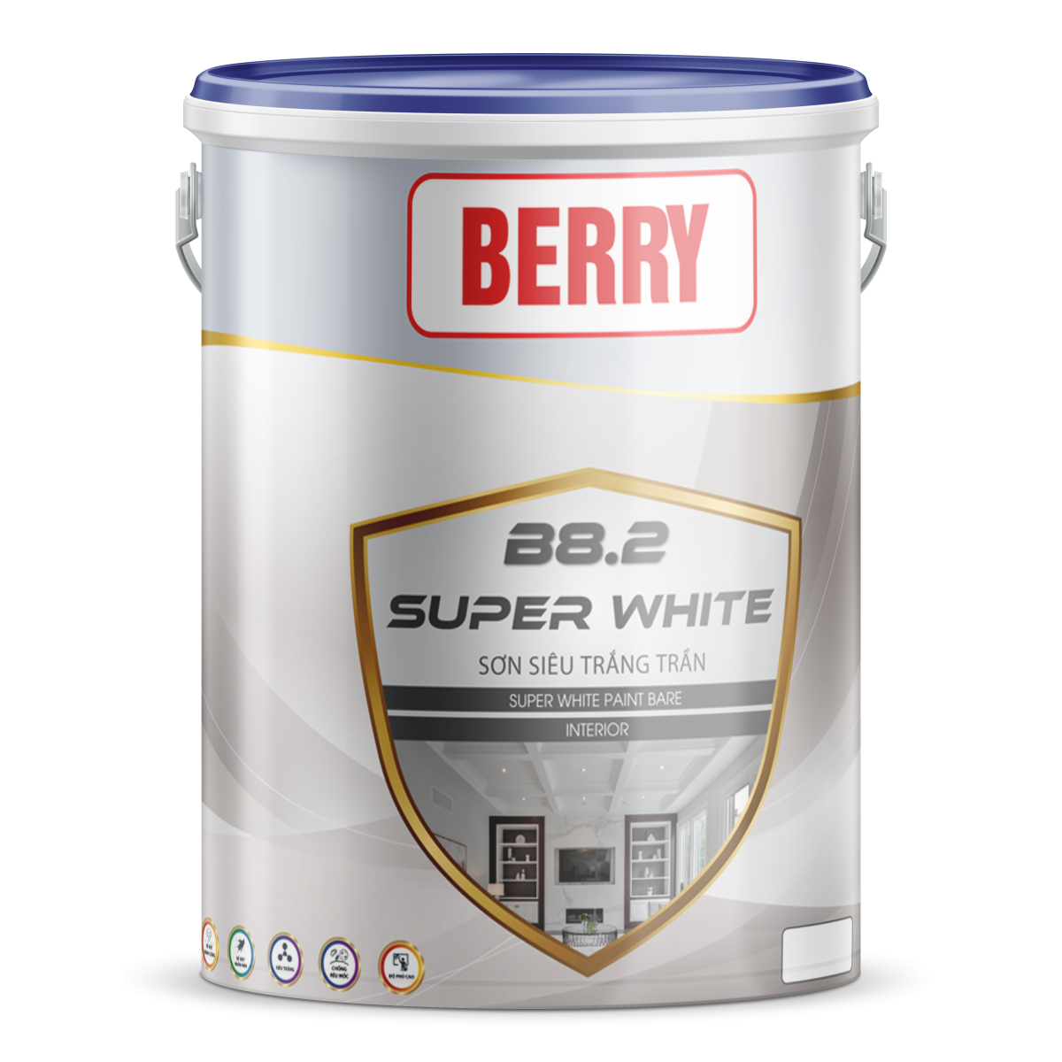 BERRY SUPER WHITE: Sơn siêu trắng trần - B8.2 - 6Kg - Công ty cổ phần ...